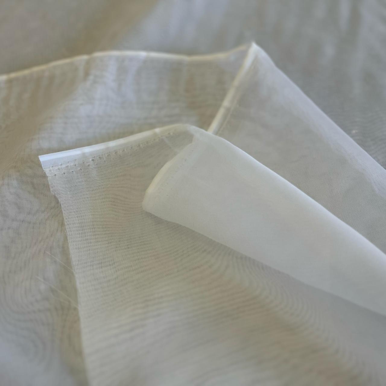 TECIDO VOIL DE CORTINA COR BRANCO 100% POLIÉSTER COM 3 MTS LG - SAGROL ...