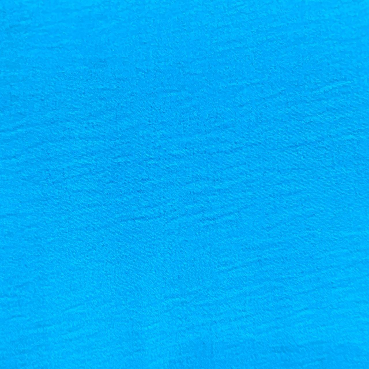 CREPE DUNA COR TURQUESA 100% POLIÉSTER COM 1,47 LG - SAGROL TECIDOS