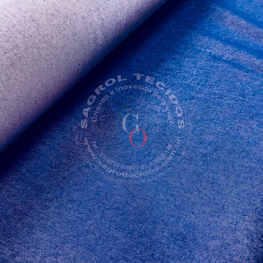 TECIDO JEANS PESADO AZUL DENIM VINCE FLEX COM ELASTANO COM 1,77 LG ...